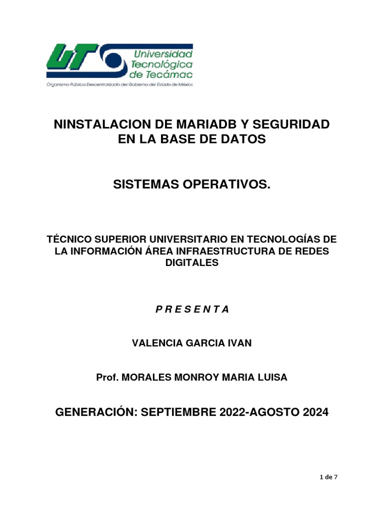 Documento (2) | PDF | Mi sql | Informática