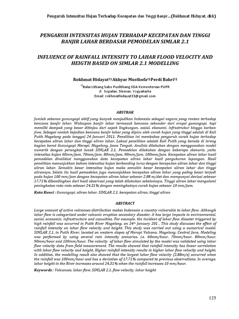 Referensi Kecepatan Lahar 2 | PDF | Hukum | Sains & Matematika