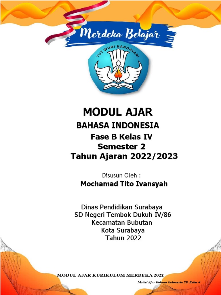 6.modul BI KLS 4 Genap | PDF