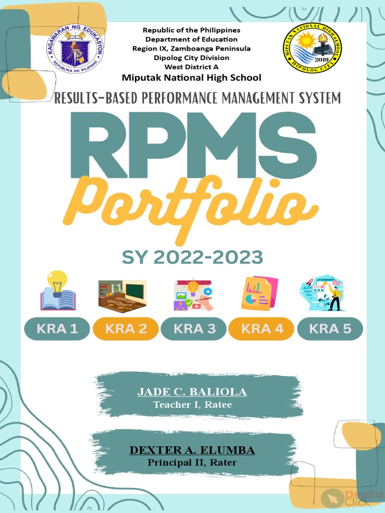 E-Rpms Portfolio (Design 3) - Depedclick | PDF | Learning | Curriculum