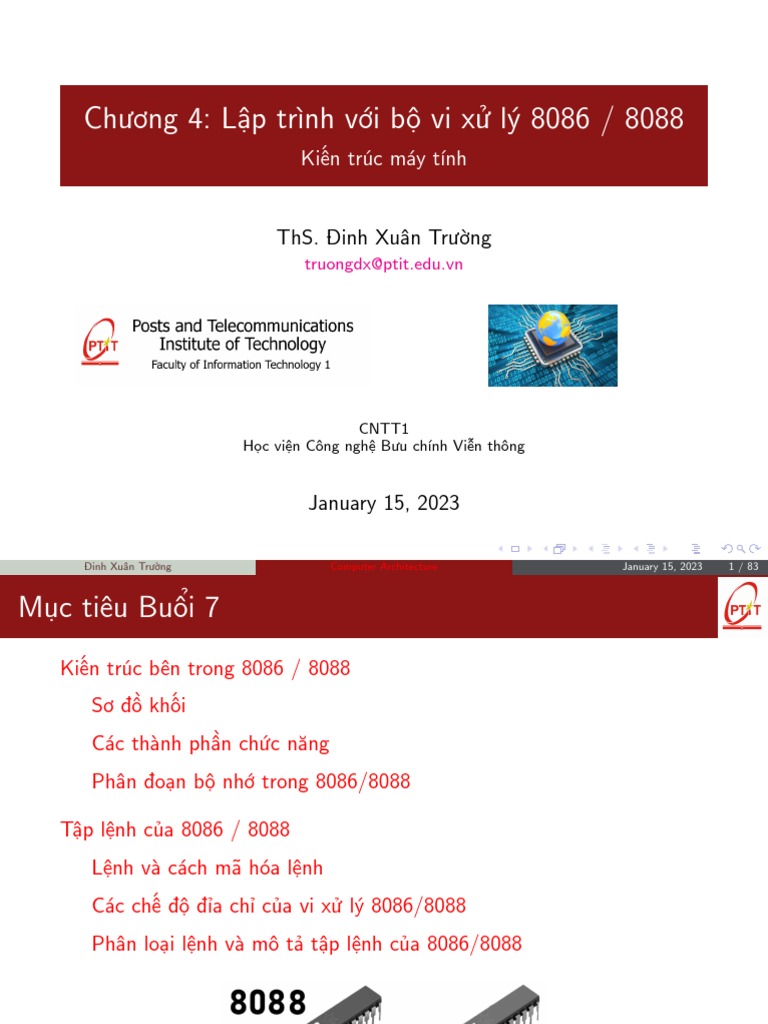 Chapter4 Intel 8086 8088 | PDF