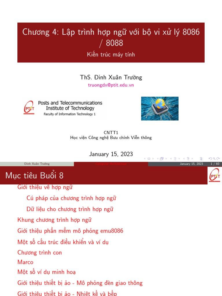 Chapter4 Assembly 8086 8088 | PDF