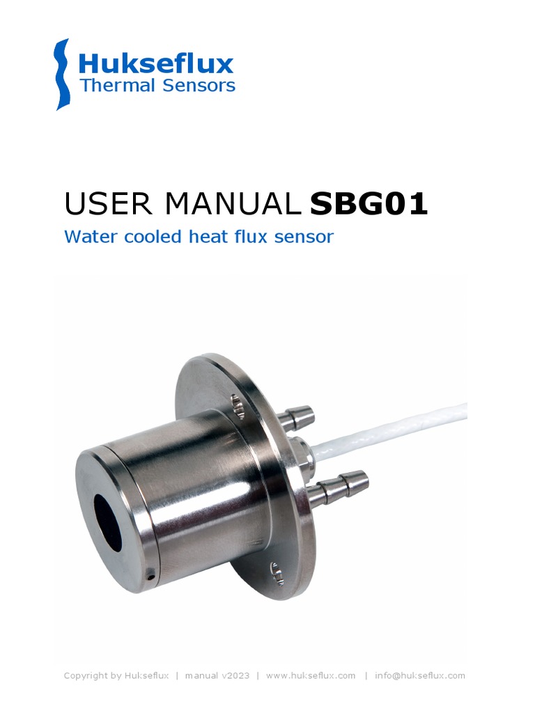 Radiant Heat Flux Sensor - SBG01 - Manual - v2023 - 0 | PDF ...
