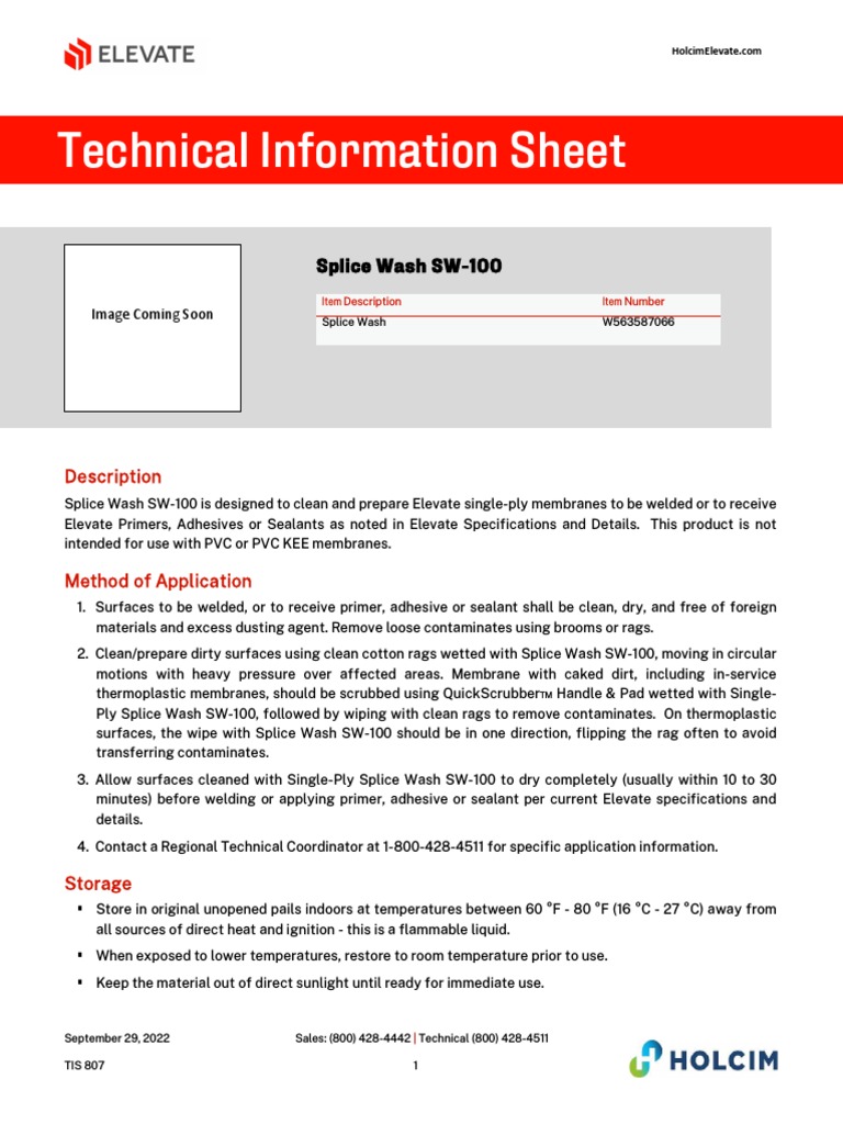 Splice Wash | Download Free PDF | Adhesive | Welding