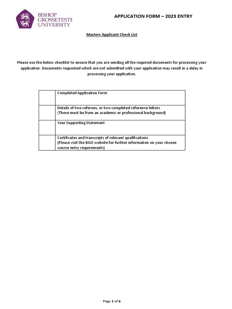 MSC 2023 Application Form | Download Free PDF | Disability | Visual ...