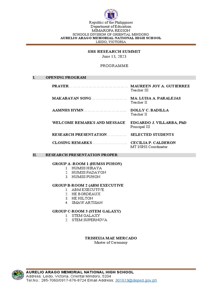 Research Program | PDF