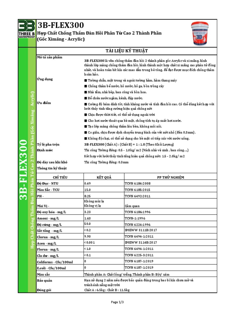 3B-FLEX300 - TÀI LIỆU KỸ THUẬT | PDF