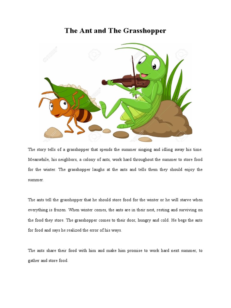 The Ant and The Grasshopper | PDF