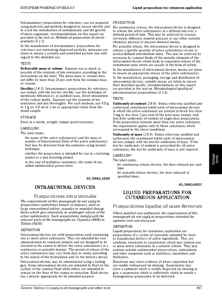 Liquid Preparations For Cutaneous Application | PDF | Self-Improvement | Wellness