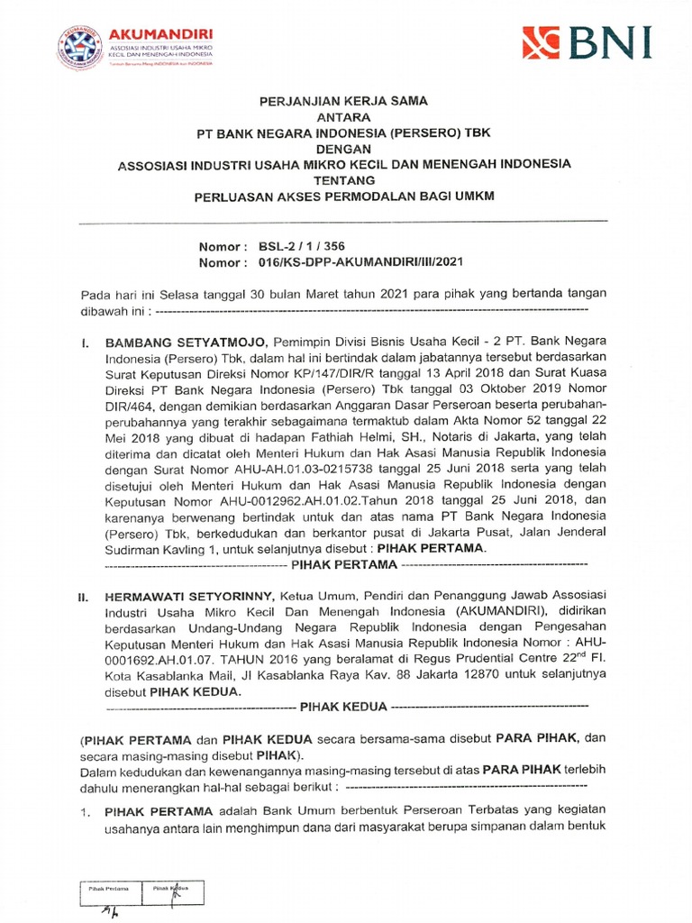 PKS BNI Akumandiri | PDF