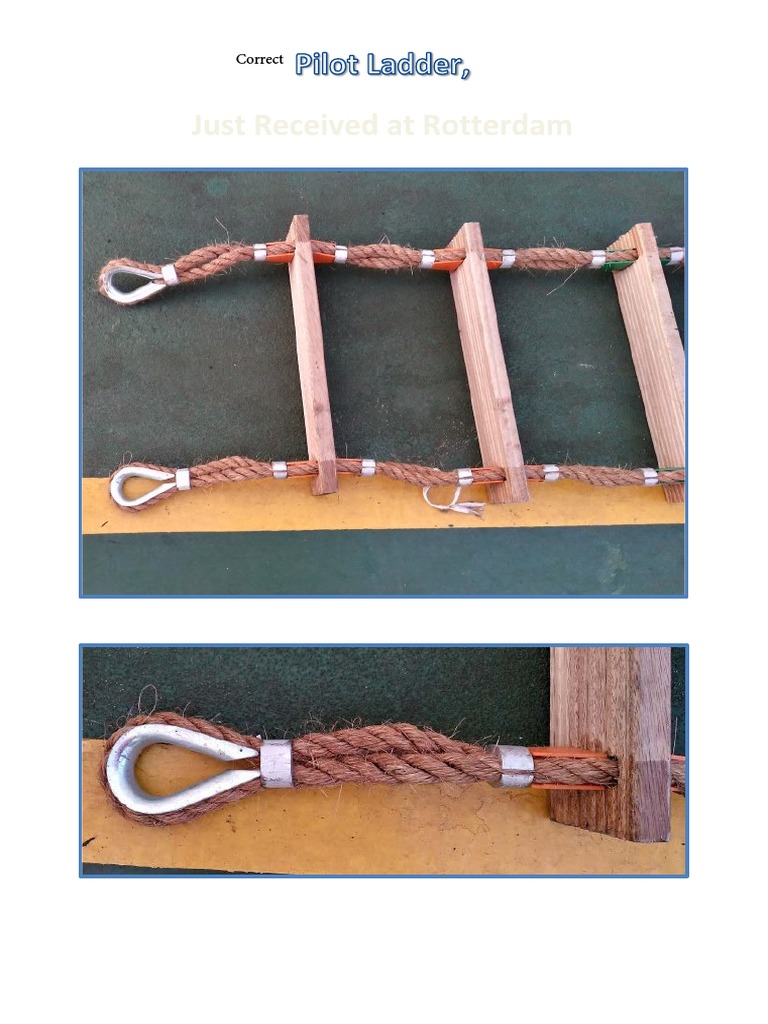 AMSA compliant Pilot Ladder Received | PDF