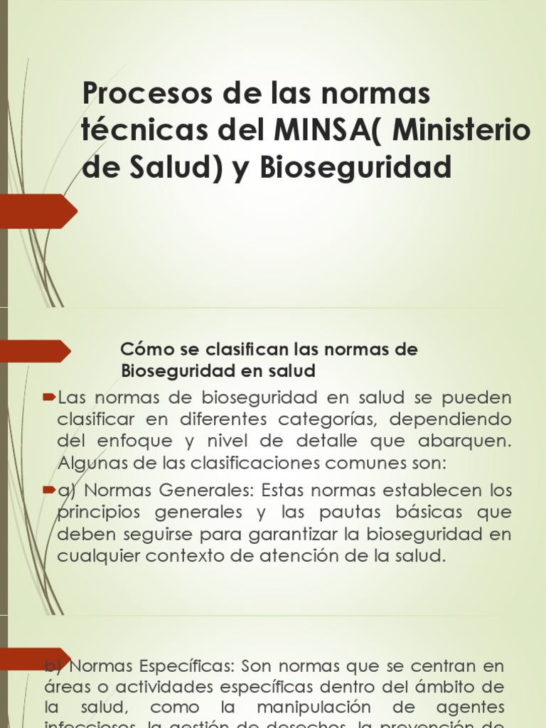 Bioseguridad Normativa en Salud | PDF | Hospital | Gestión de residuos