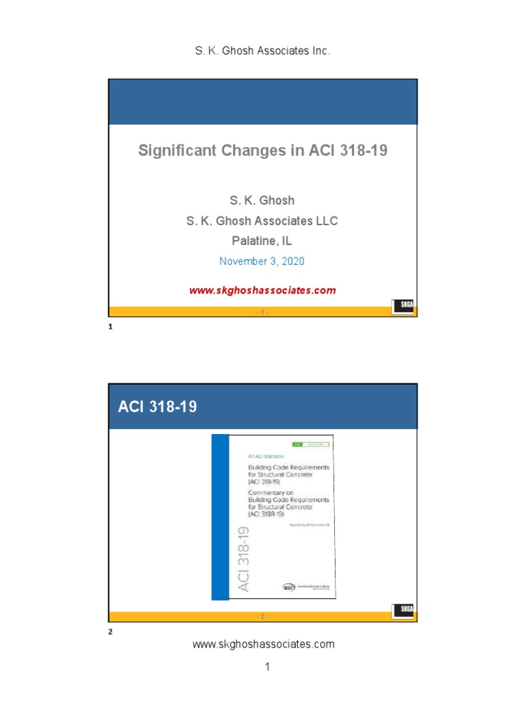ACI 318-19 Significant Changes Overview | PDF | Deep Foundation ...