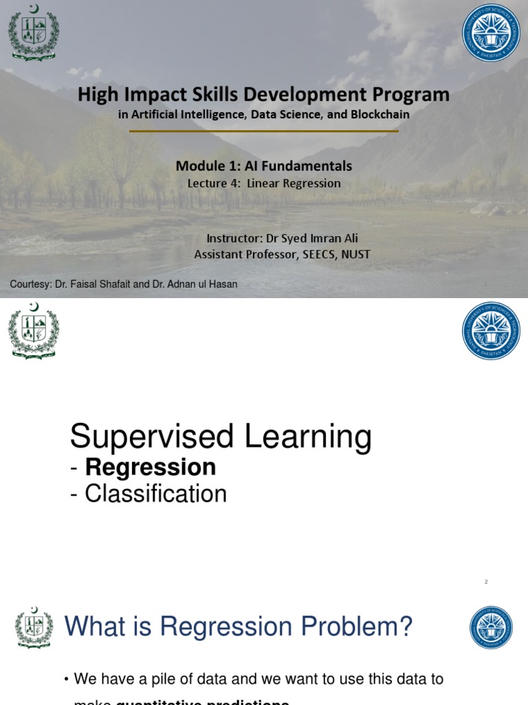 Lecture 4 - Linear Regression | PDF | Regression Analysis | Machine Learning