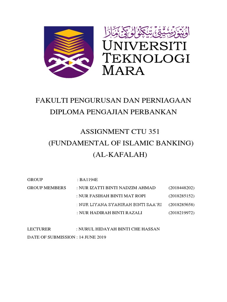 Islamic Banking Assignment | PDF | Guarantee | Surety