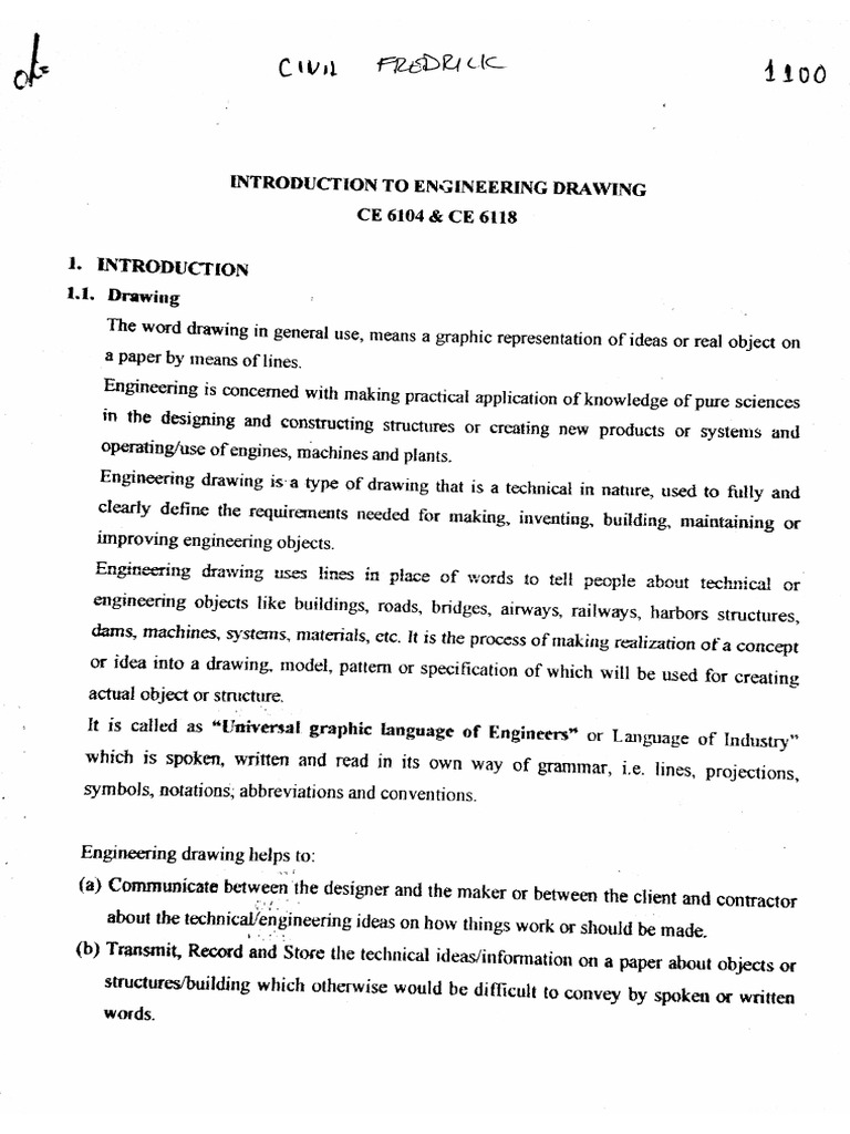 Drawings Notes | PDF