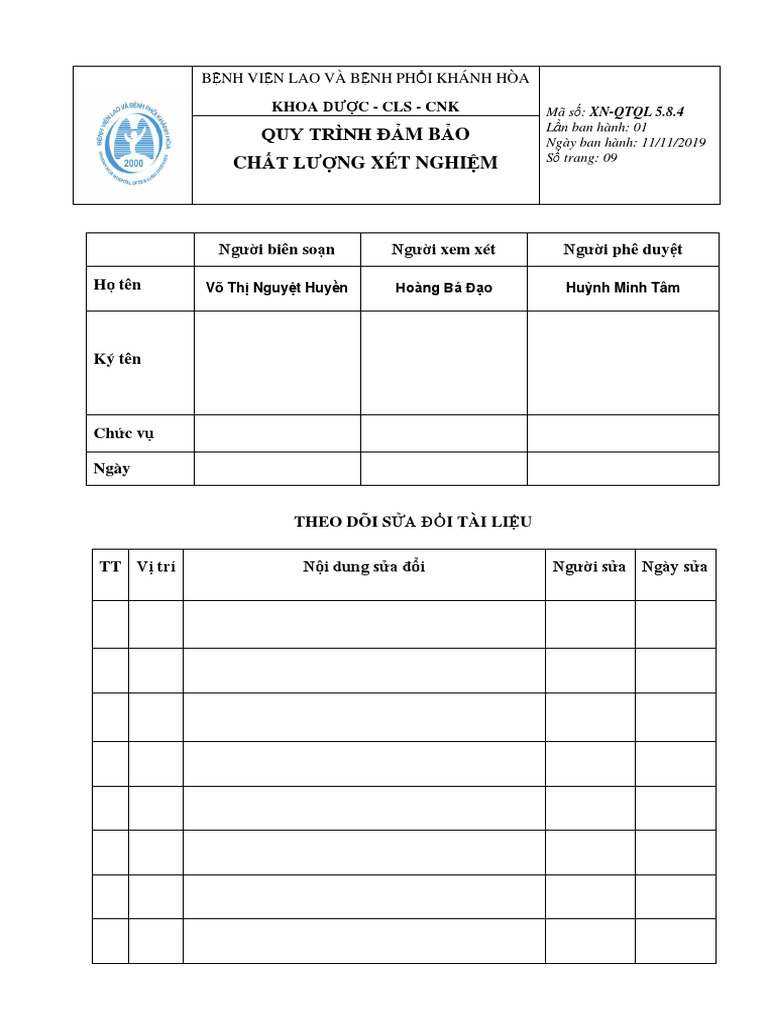 XN QTQL 5.8.4 Quy TR - NH DRM Bro CHTT Ludng KTT Qur XT Nghibm | PDF