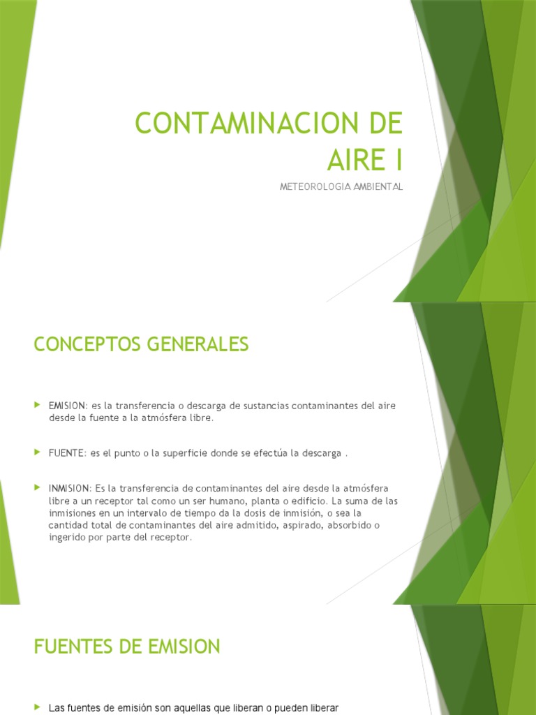 Contaminacion de Aire I | PDF | Contaminación | La contaminación del aire