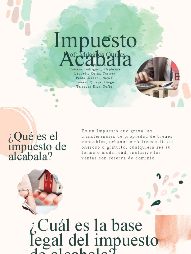 Impuesto Alcabala | PDF | Impuestos | Economias