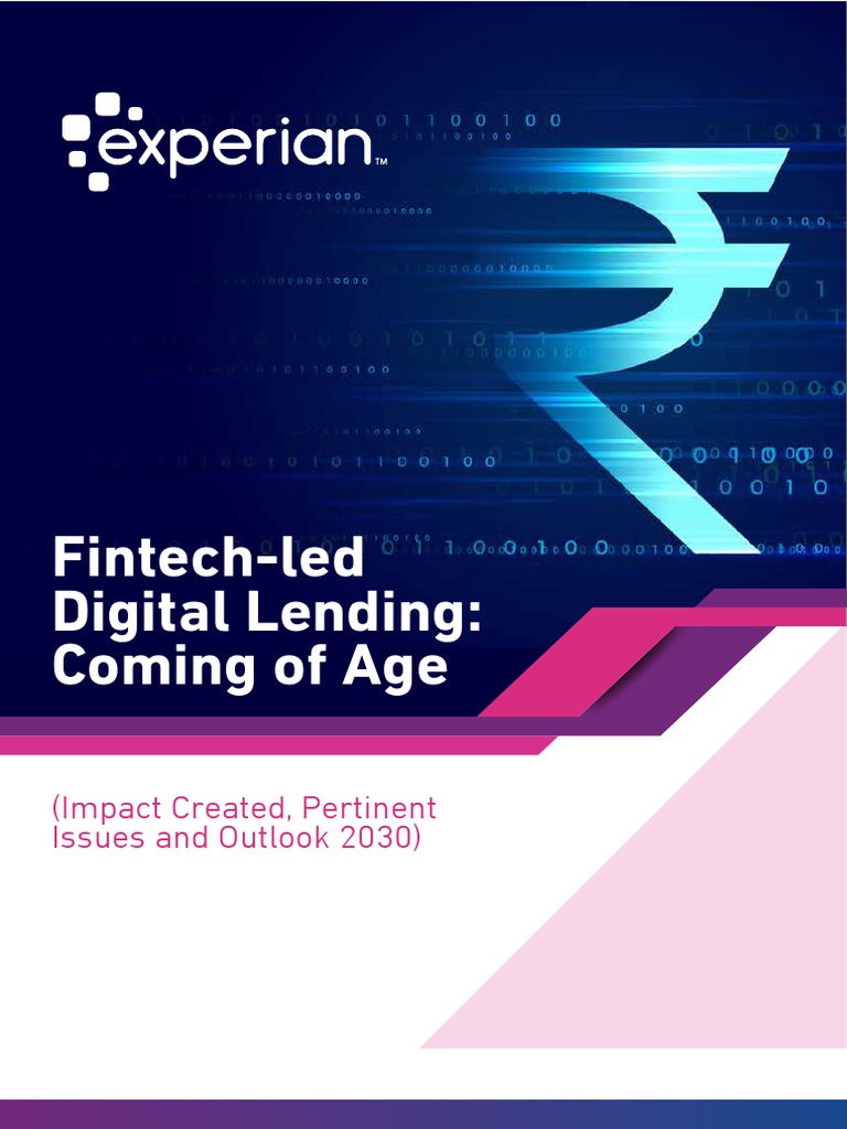 Experian White Paper Fintech Led Digital Lending | Download Free PDF | Loans | Analytics