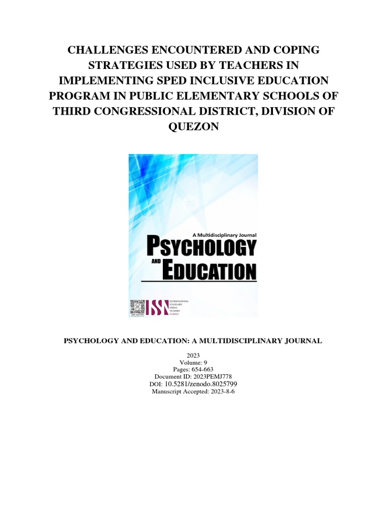 Teacher Challenges in SPED Inclusion | PDF | Inclusion (Education ...