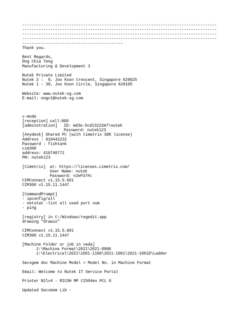 2203-2206 Log Book | PDF | Transmission Control Protocol | Software