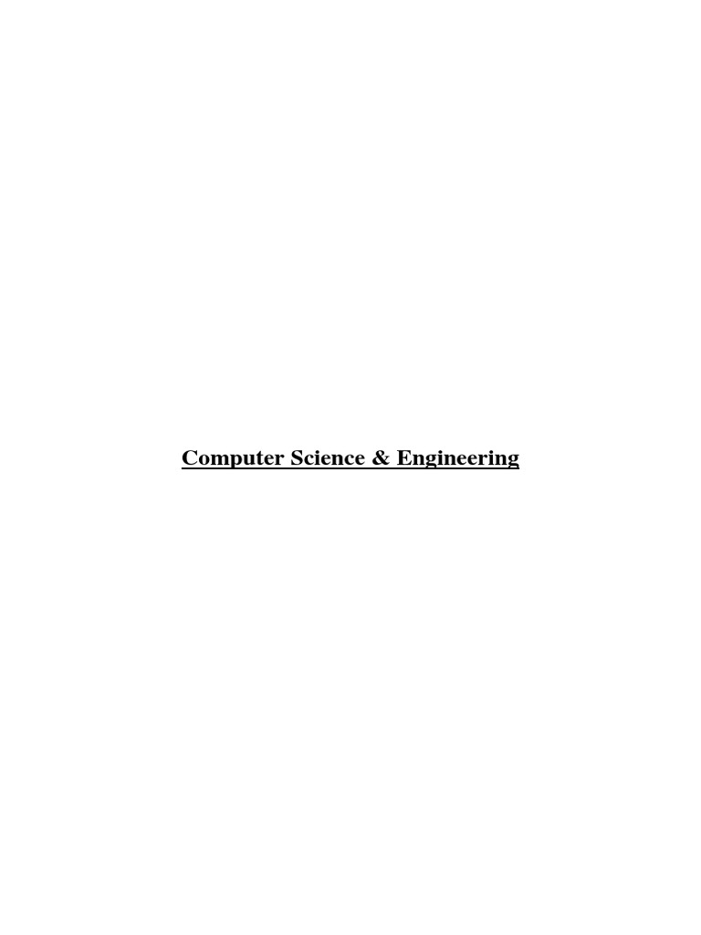 CSE Syllabus For M.tech | PDF | Deep Learning | Statistics
