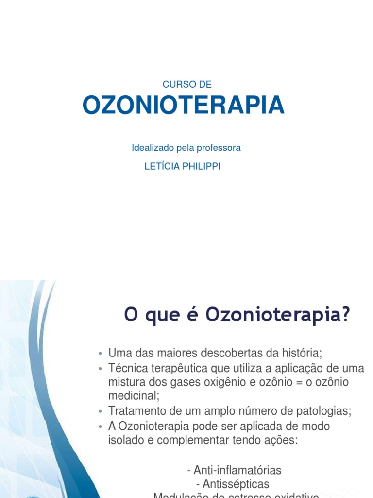 Ozonioterapia: História e Benefícios | PDF | Bem-estar