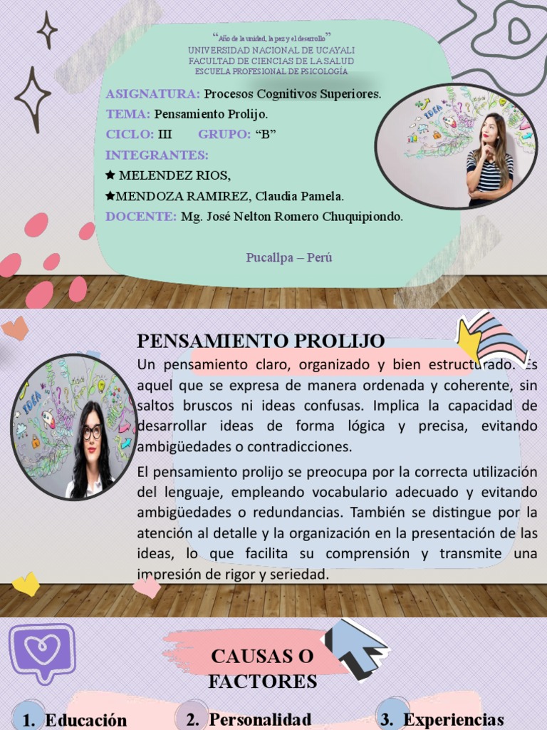 Exposicion Pensamiento Prolijo | PDF | Pensamiento | Ingeniería de software