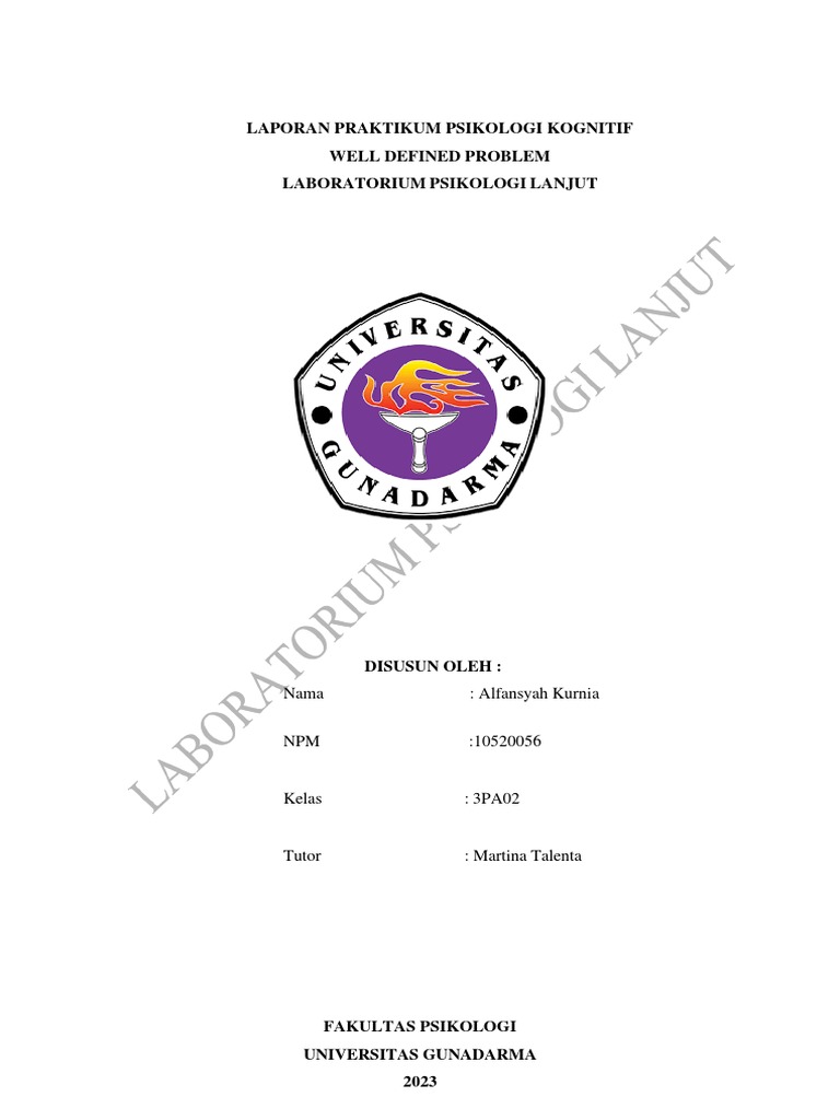 Well Defined Problem - 3PA02 - Alfansyah Kurnia | PDF