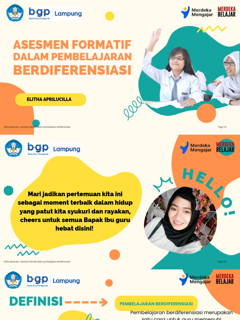 Asesmen Formatif dalam Pembelajaran Berdiferensiasi | PDF