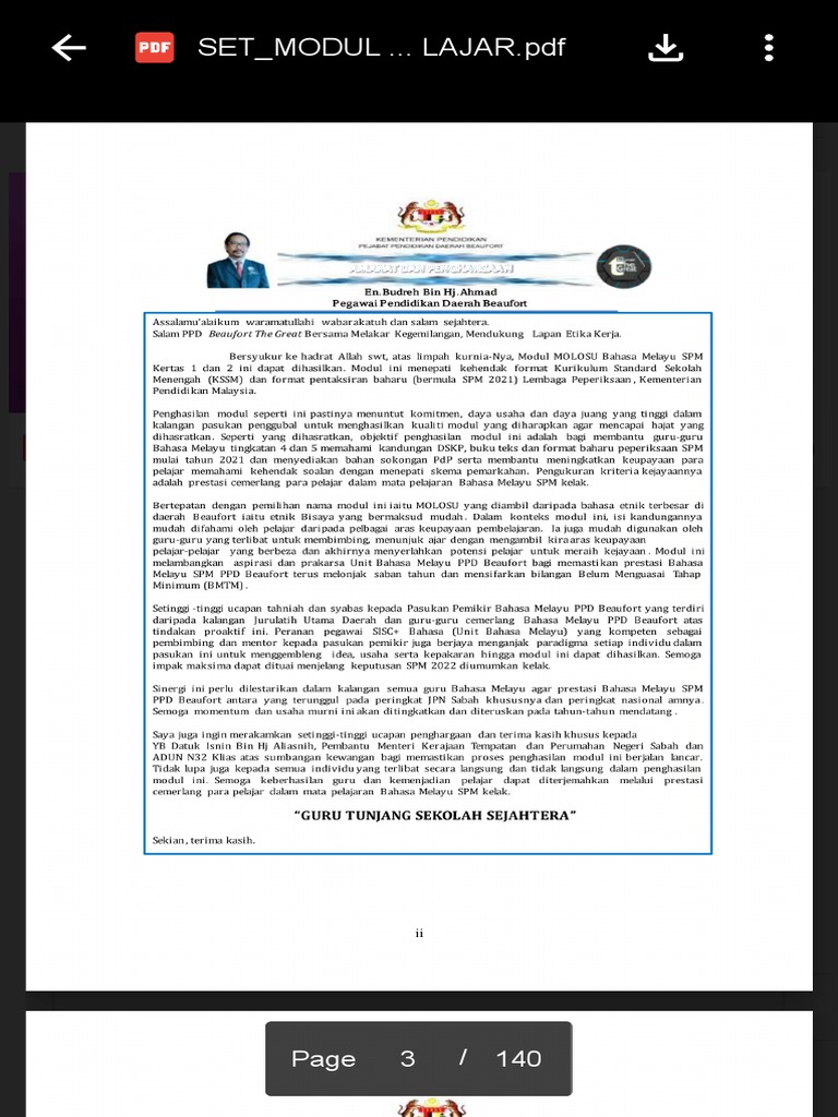 Modul MOLOSU BM SPM Kertas 1 & 2 - Google Drive | PDF