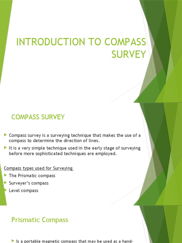 INTRODUCTION TO COMPASS SURVEYy | PDF | Compass | Surveying