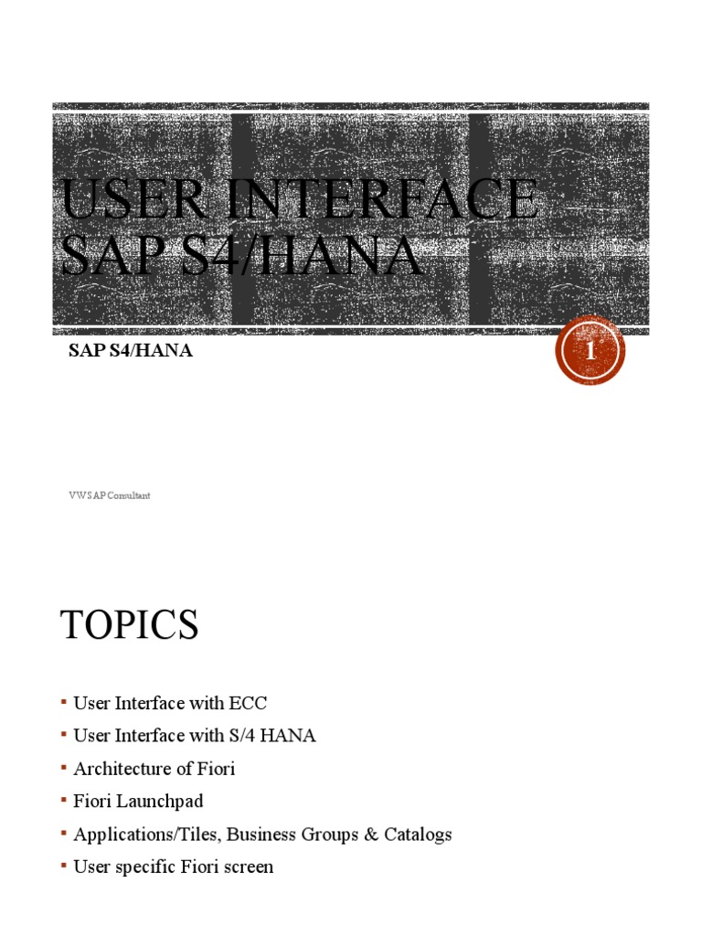 4 +S4+HANA+User+Interface | PDF