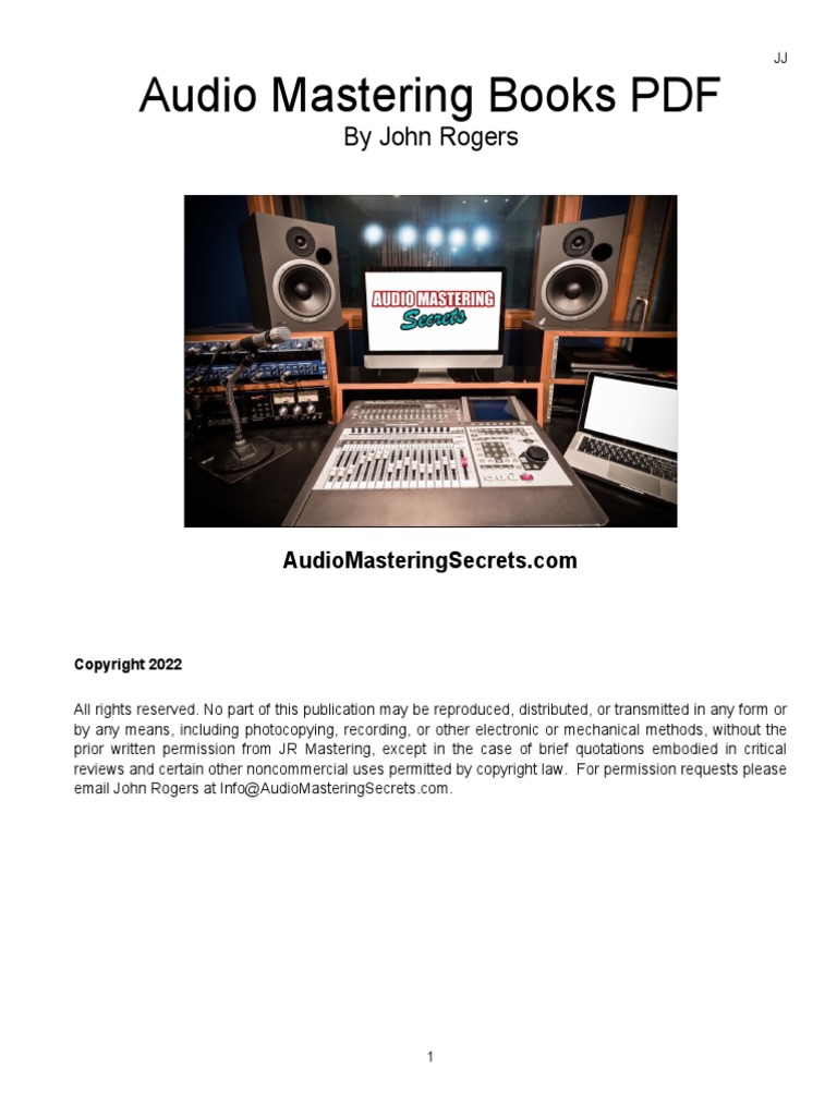 Audio Mastering Books Free PDF | PDF | Equalization (Audio) | Electronics
