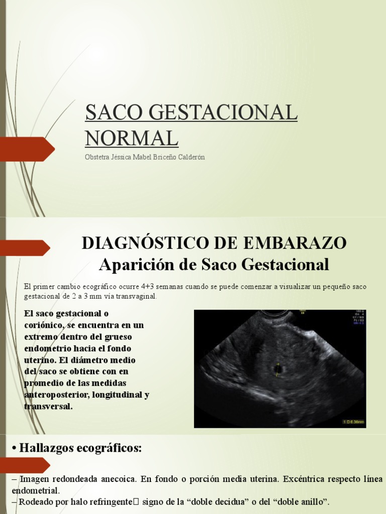 Saco Gestacional Normal | PDF