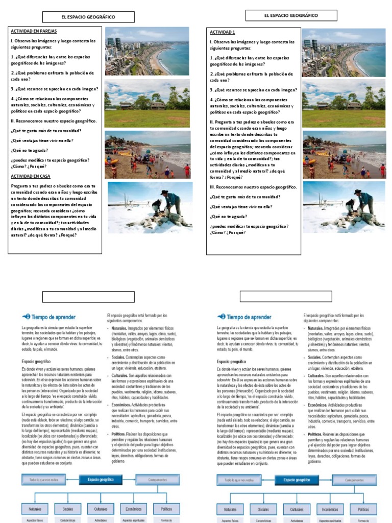 Act1 Espacio Geográfico | PDF