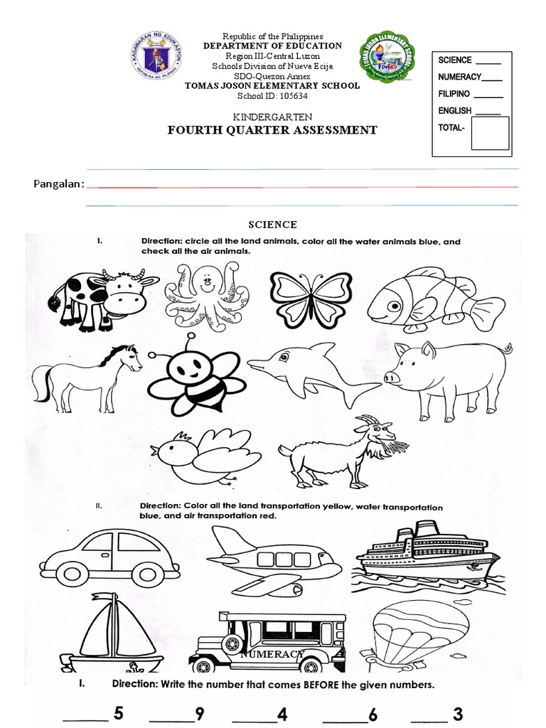 Fourth Quarter Assessment With Tos | PDF