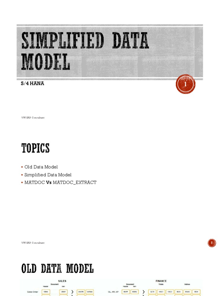 Simplified Data Model | PDF