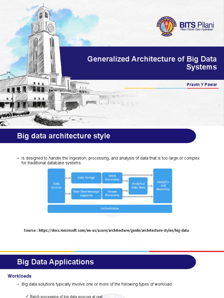 LS1.1 - V6 Generalized Architecture of Big Data Systems | PDF | Big Data | Business Intelligence