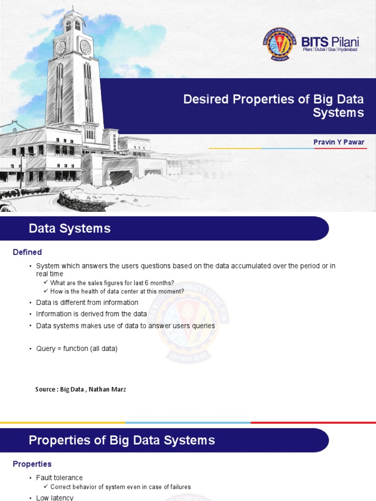 LS1.1_V4 Desired Properties of Big Data Systems (1) | PDF