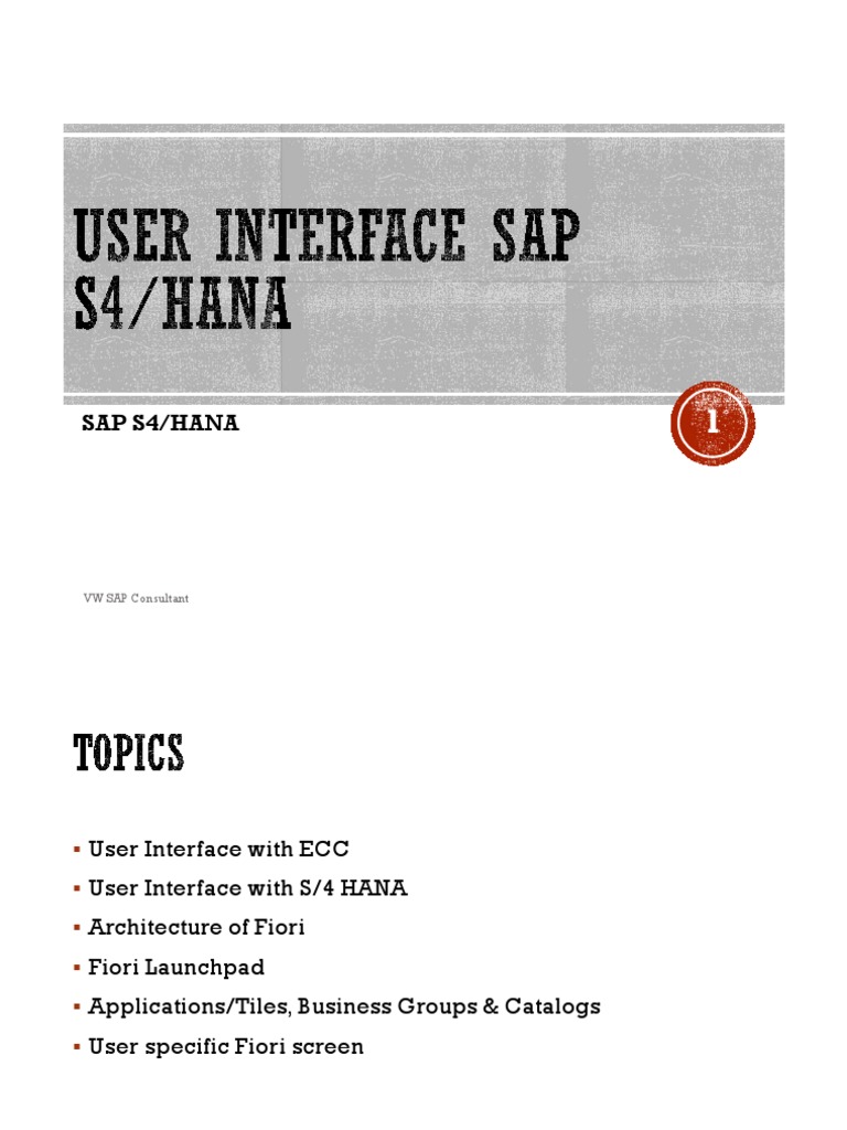 S4HANA User Interface | PDF | Mobile App | Graphical User Interfaces