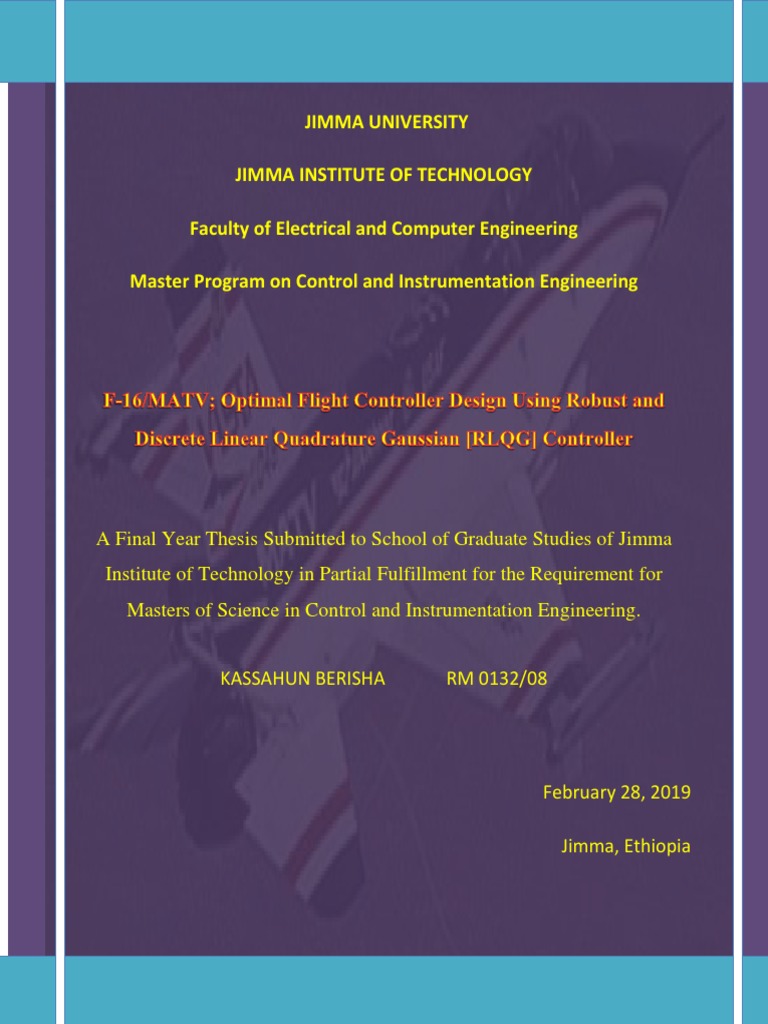 F 16 Matv Optimal Filght Controller Design Using Robust And Discrete