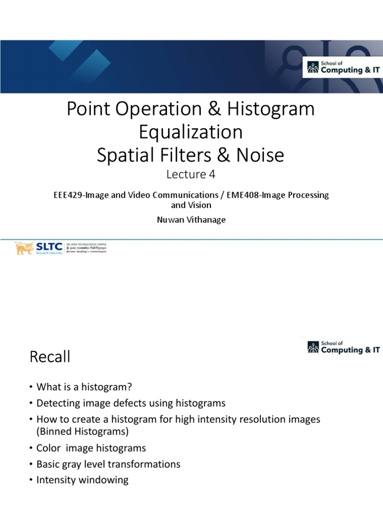Lecture 4-Point Operation Histogram Equalization | PDF | Computer ... Lecture 4-Point Operation Histogram Equalization | PDF | Computer ...