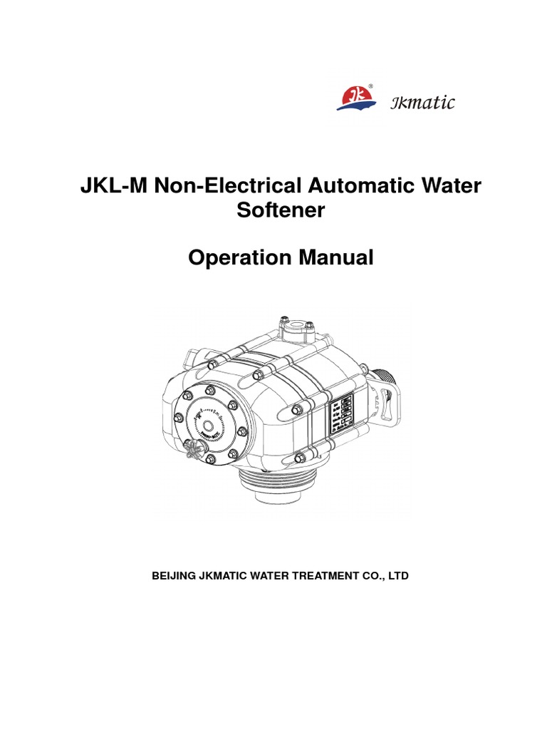JKL-M Non-Electric Water Softener Manual | PDF | Valve | Pipe (Fluid ...