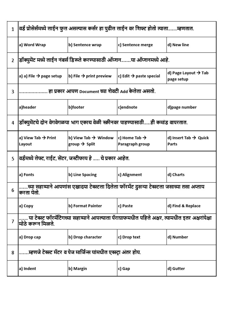 Microsoft Word Imp Questions | PDF