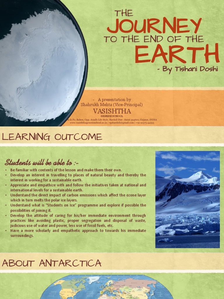 Class 12 Vistas C3 Journey To The End of The Earth | PDF | Antarctica ...