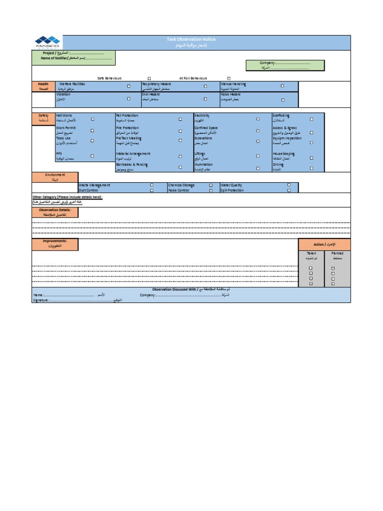 Observation Card | PDF