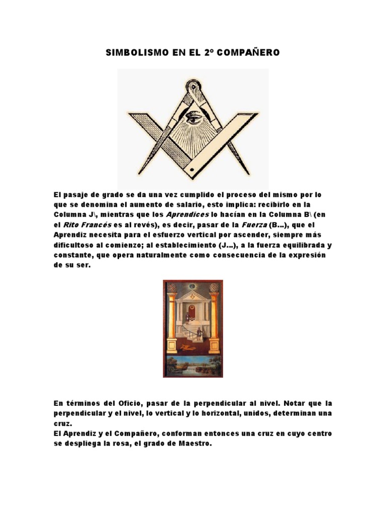 FM2 Simbolismo Del Grado de Compañero | PDF | Historia