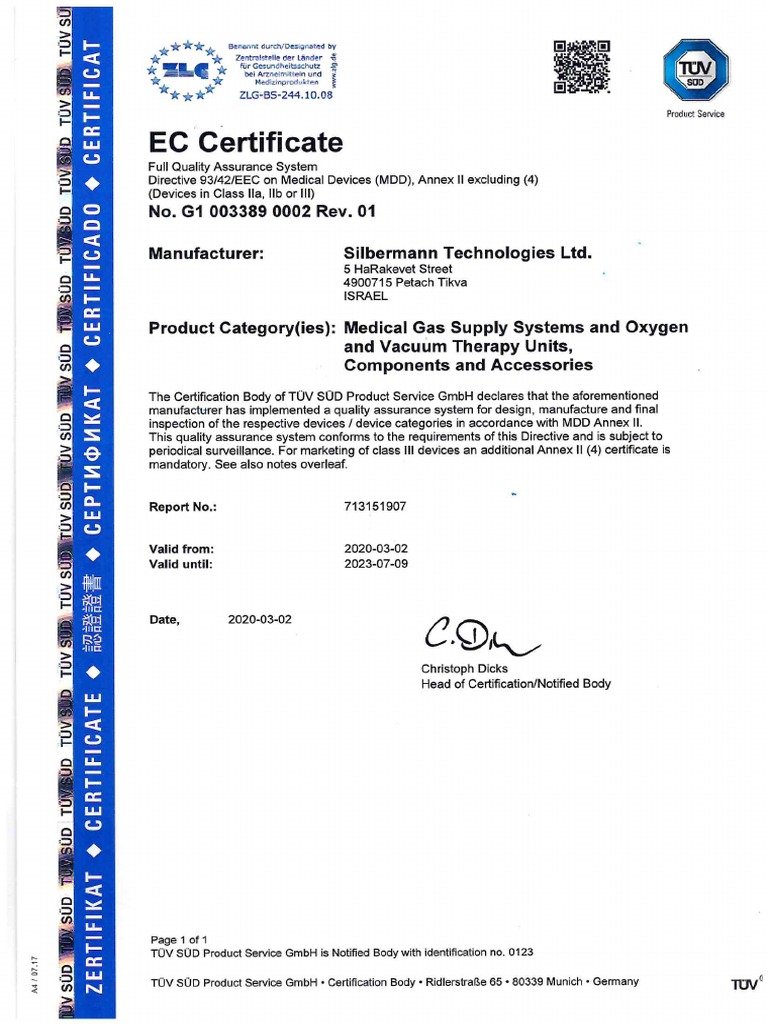 CE Certificate-TUV Rev01 | PDF